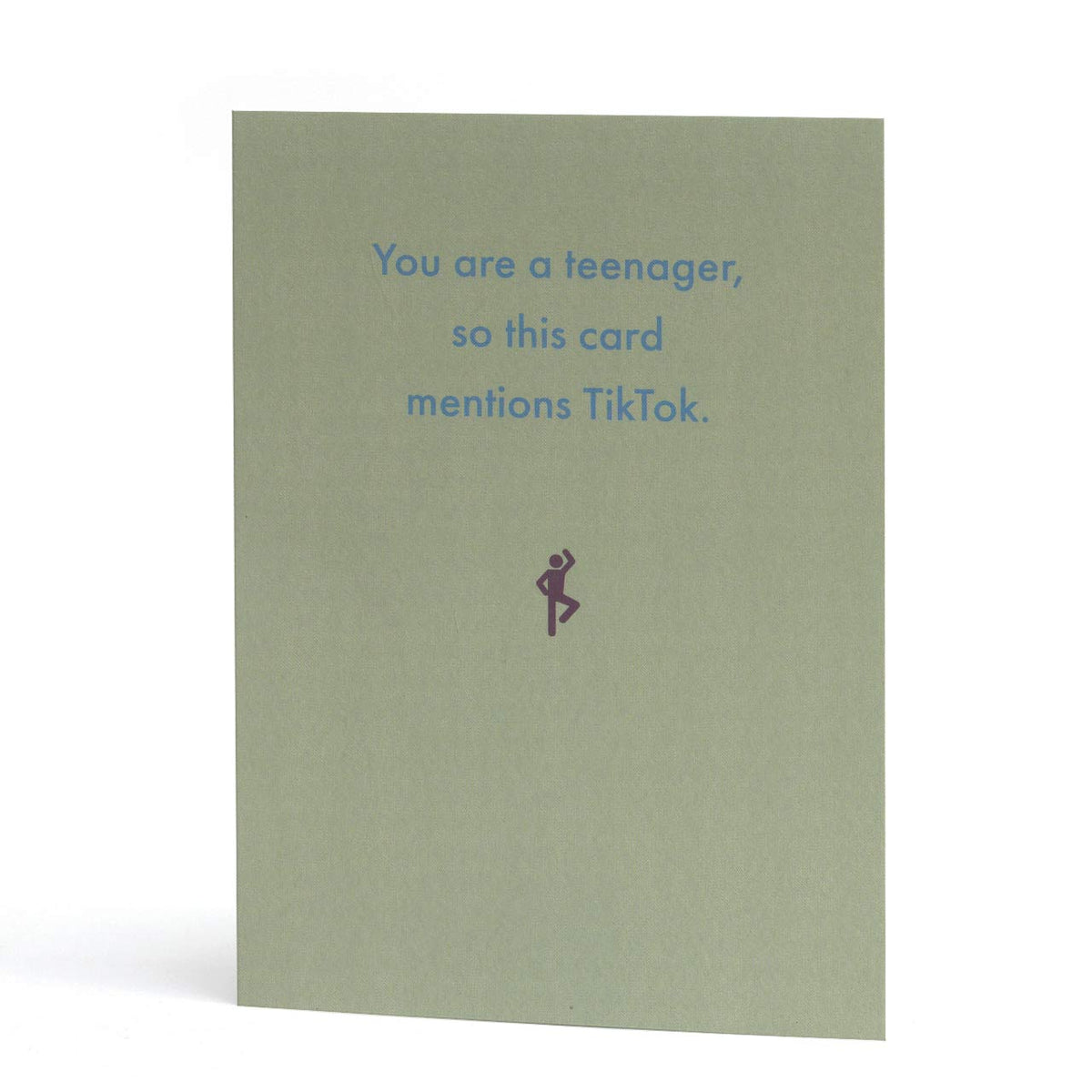TikTok Teenager Greeting Card | The Curious Pancake