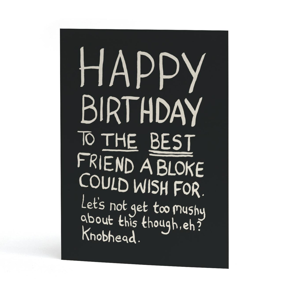 Happy Birthday Best Friend Bloke Greeting Card | The Curious Pancake