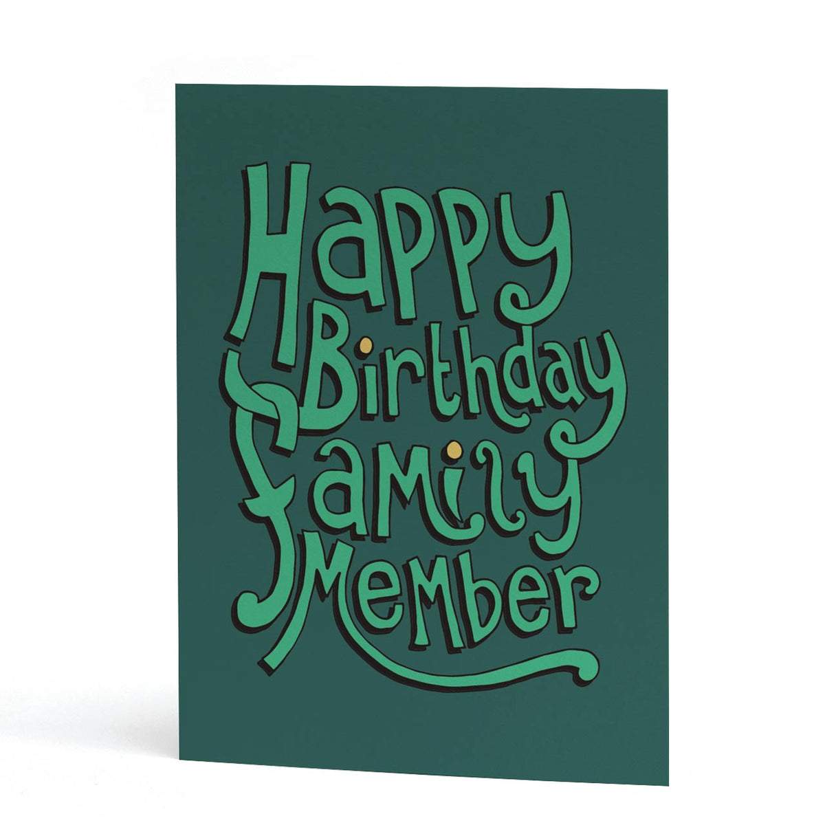 Happy Birthday Family Member Greeting Card | The Curious Pancake