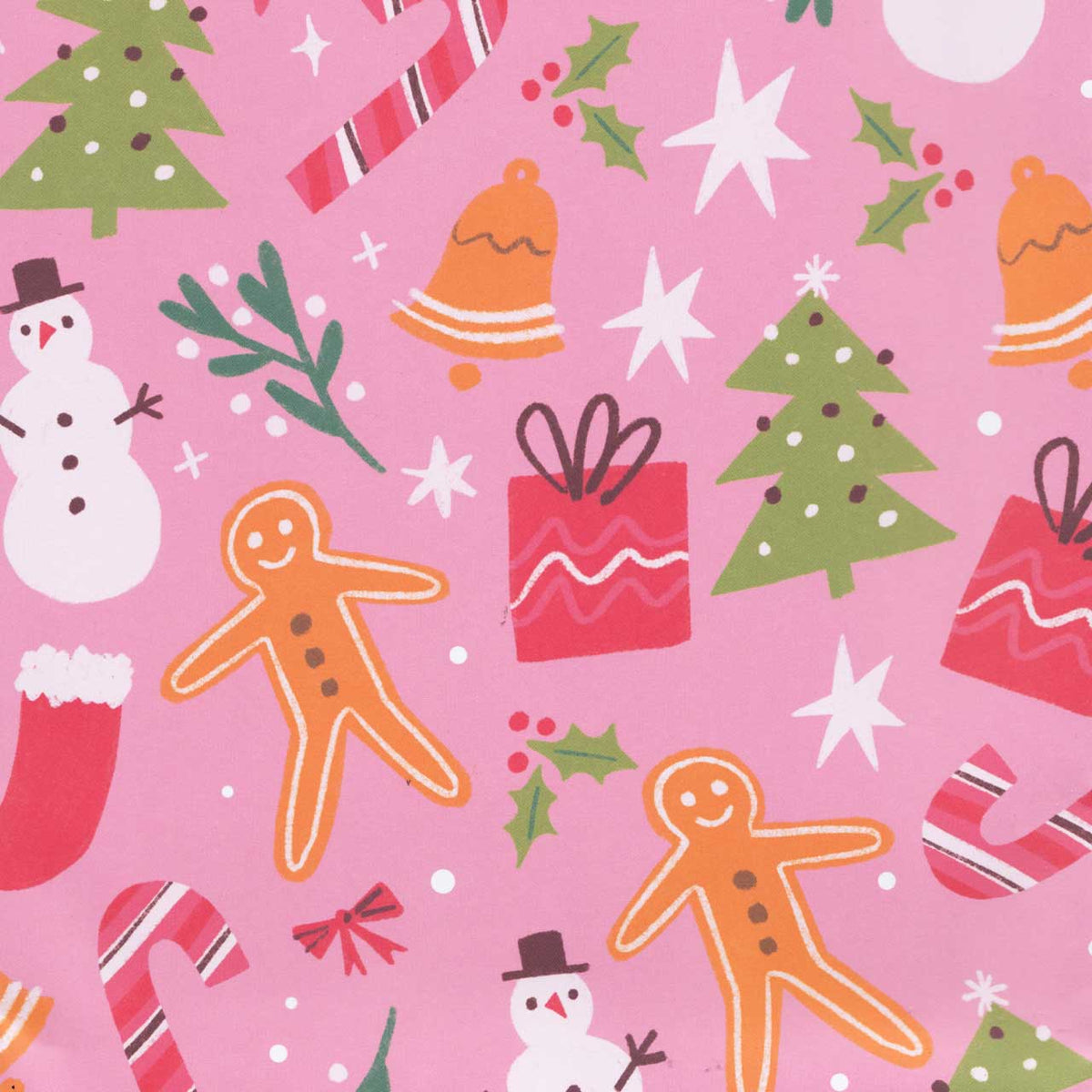 Seasonal Print Wrapping Paper Folded Single Sheet | Curious Pancake ...