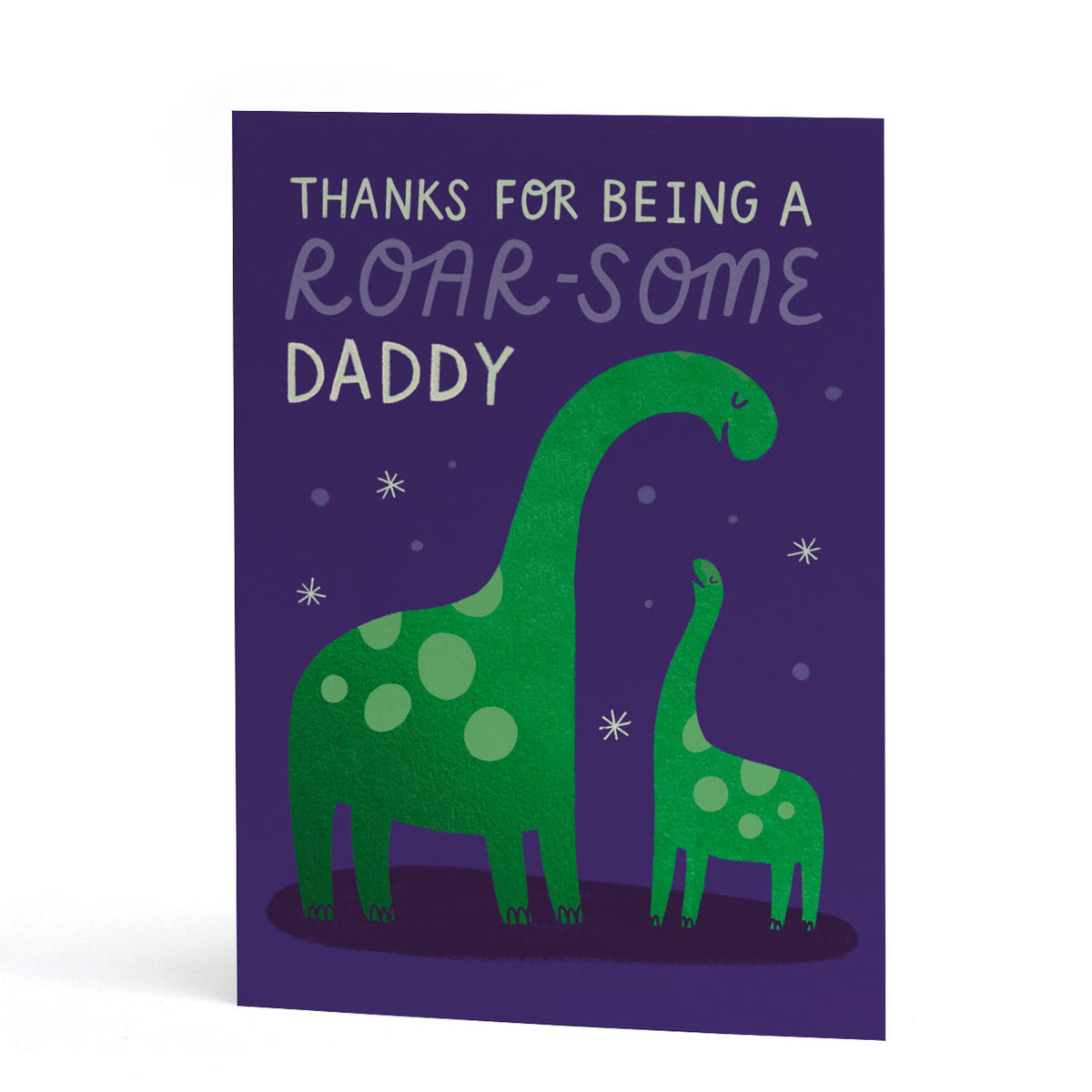 Roarsome Daddy Green Foil Father's Day Card | The Curious Pancake