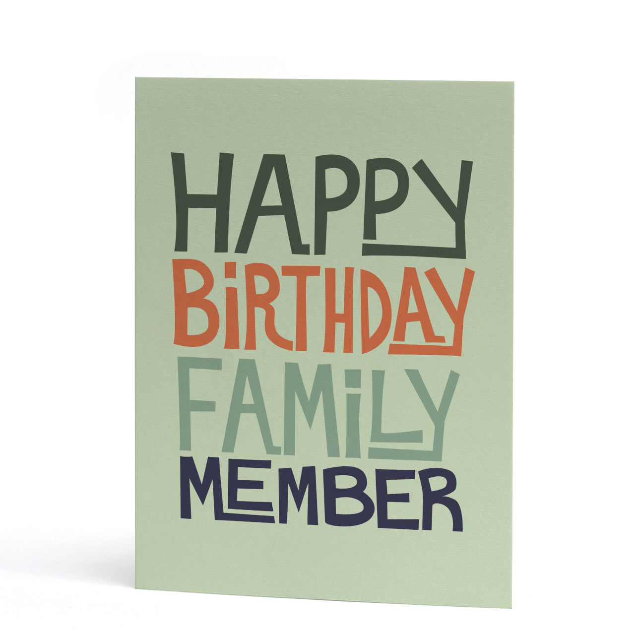 Happy Birthday Family Member Greeting Card | The Curious Pancake