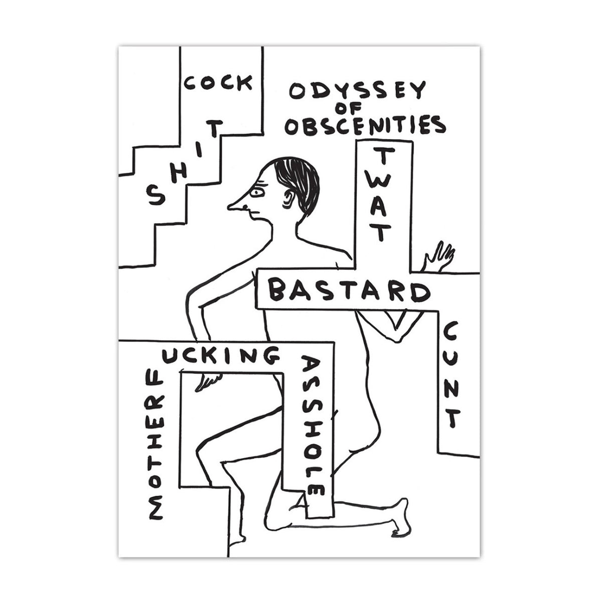 Odyssey of Obscenities Postcard | The Curious Pancake