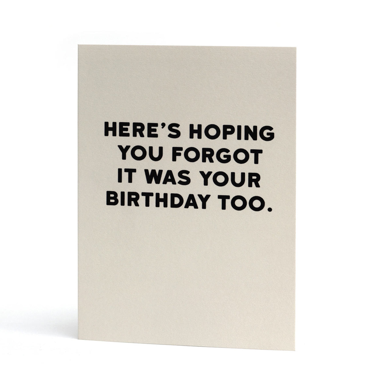 Hoping You Forgot Belated Birthday Card | The Curious Pancake