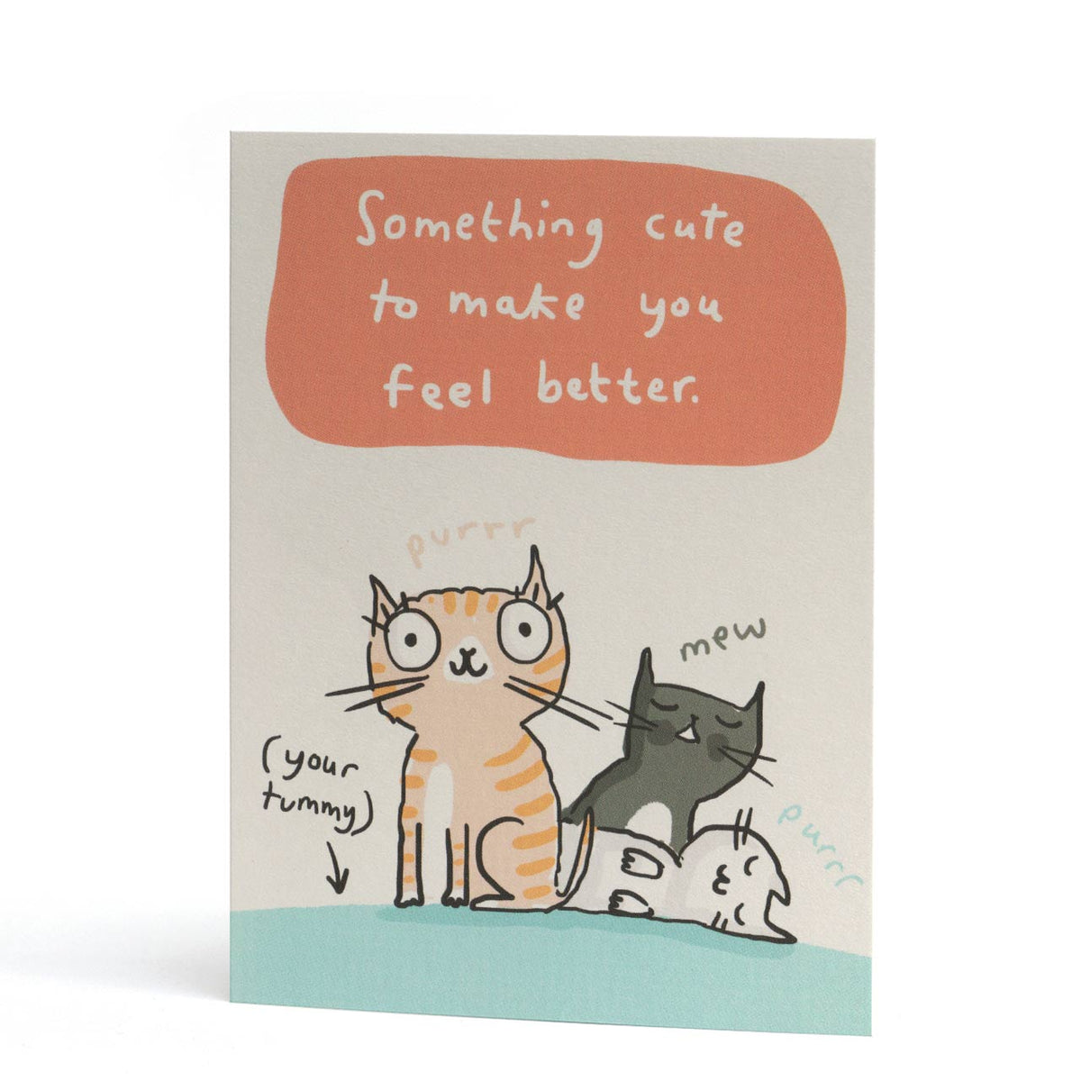 Something Cute Get Well Greeting Card | Curious Pancake — The Curious Pancake